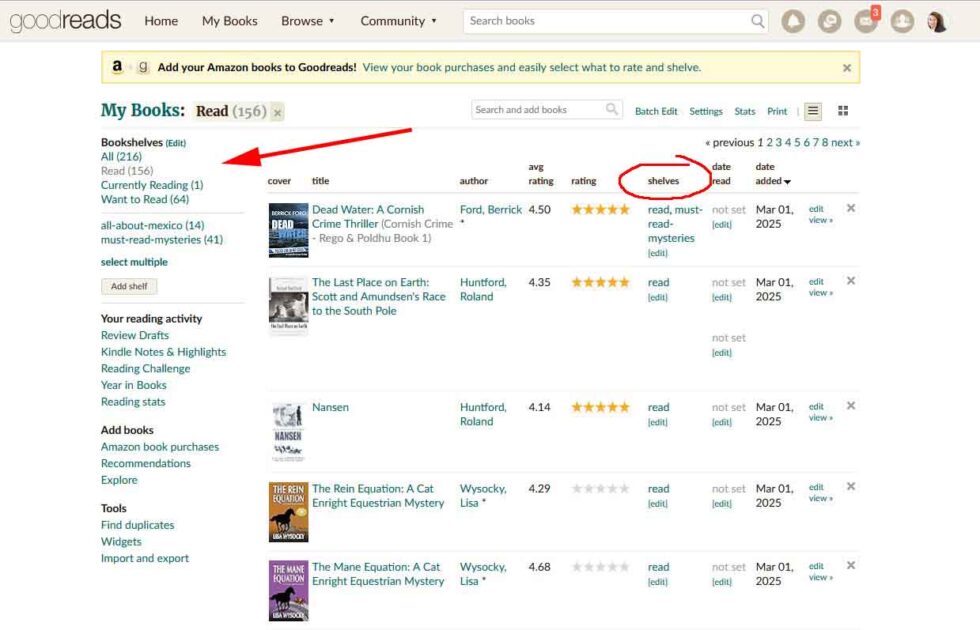 How to Add a Book to Goodreads Lists | Author Carmen Amato